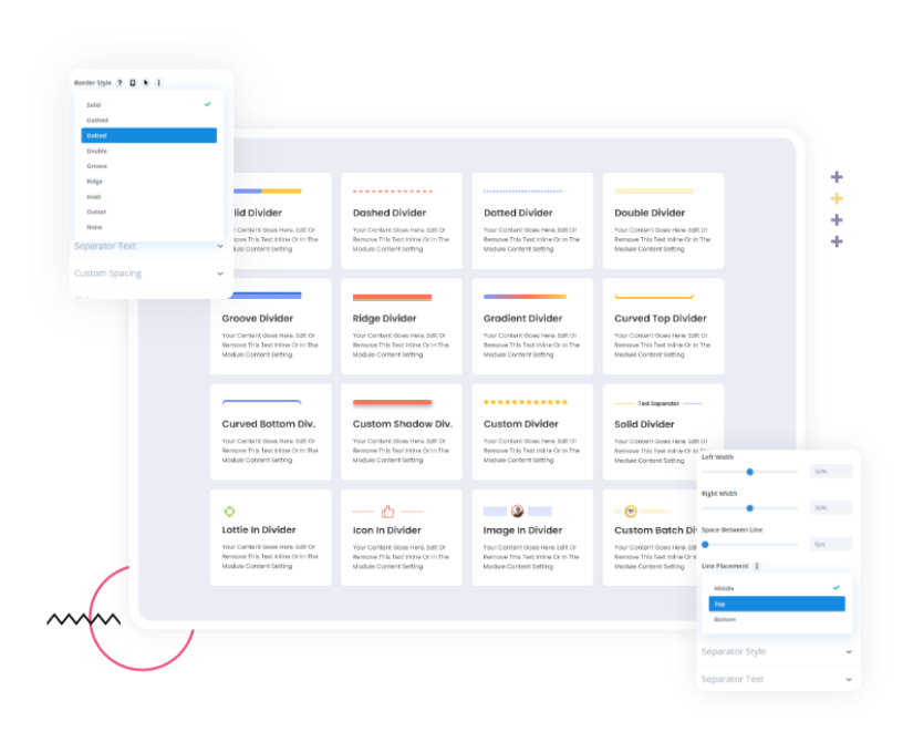 Advanced Divi Divider Module - DiviFlash