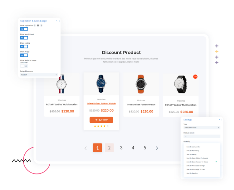 Divi WooCommerce Product Grid Module - DiviFlash